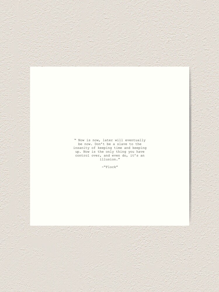 "Flock book quote " Art Print for Sale by Artbymanu | Redbubble