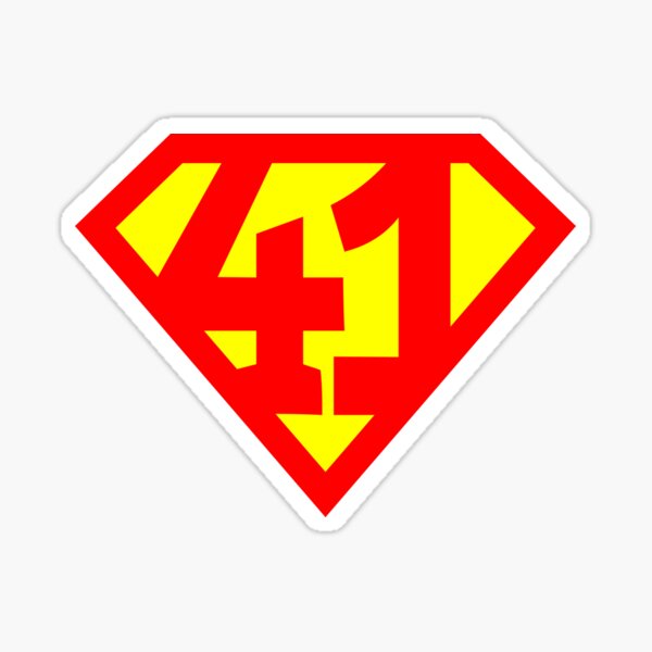 "Super Number 41 | 1 to 100 Super Numbers " Sticker by GoodGamesMP ...