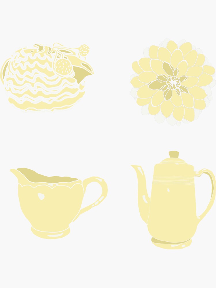 "Yellow cottagecore stickerpack" Sticker for Sale by PBerry | Redbubble