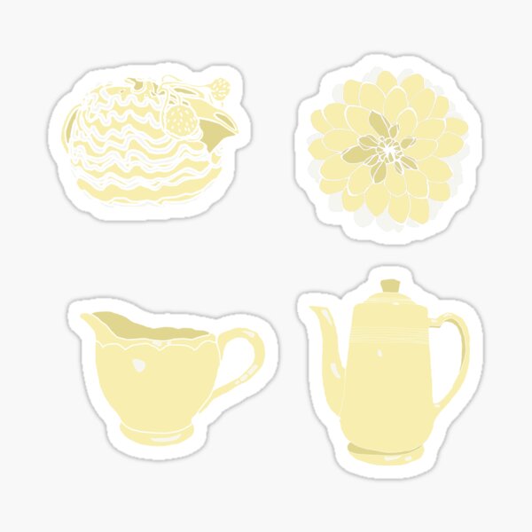 "Yellow cottagecore stickerpack" Sticker for Sale by PBerry | Redbubble