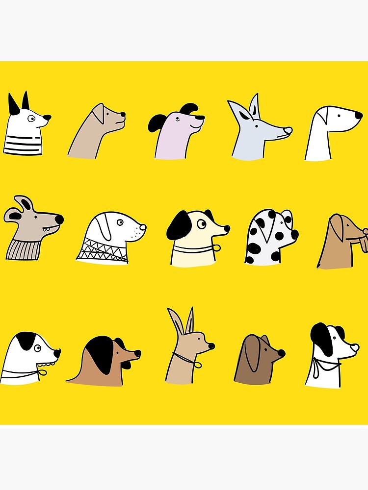 "Doggie Friends " Poster for Sale by MeManiac | Redbubble