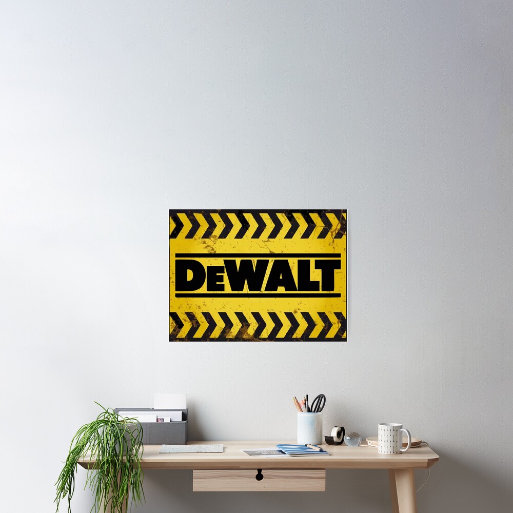 "dewalt heavy tools yellow distered" Poster by peepstudios99 | Redbubble