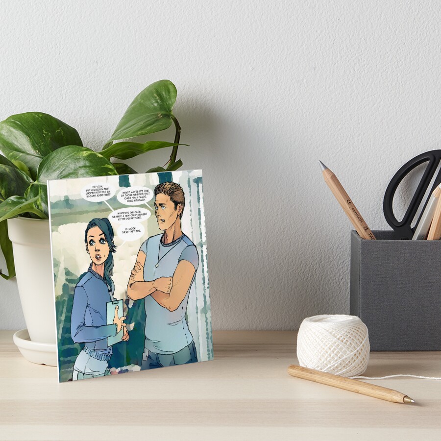 "detective ella comic" Art Board Print by vidameler | Redbubble