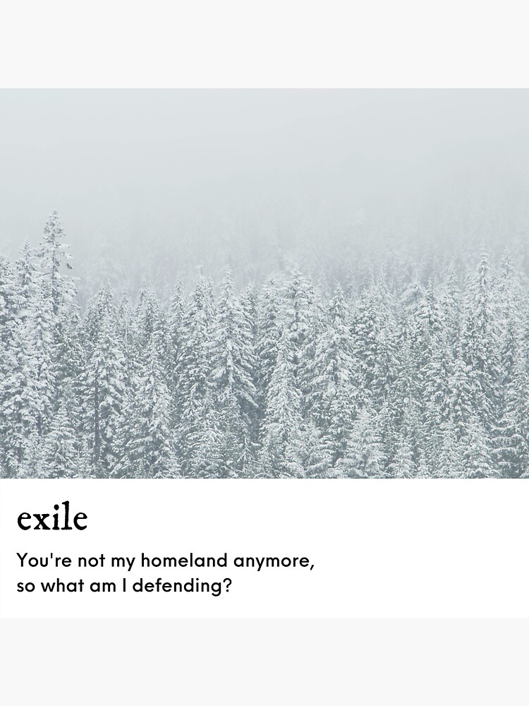 "Exile - Taylor Swift Folklore" Sticker for Sale by quote-a-licious ...