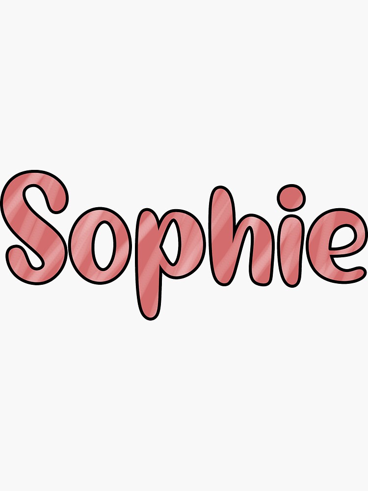 "Sophie name" Sticker for Sale by mydesigns1919 | Redbubble