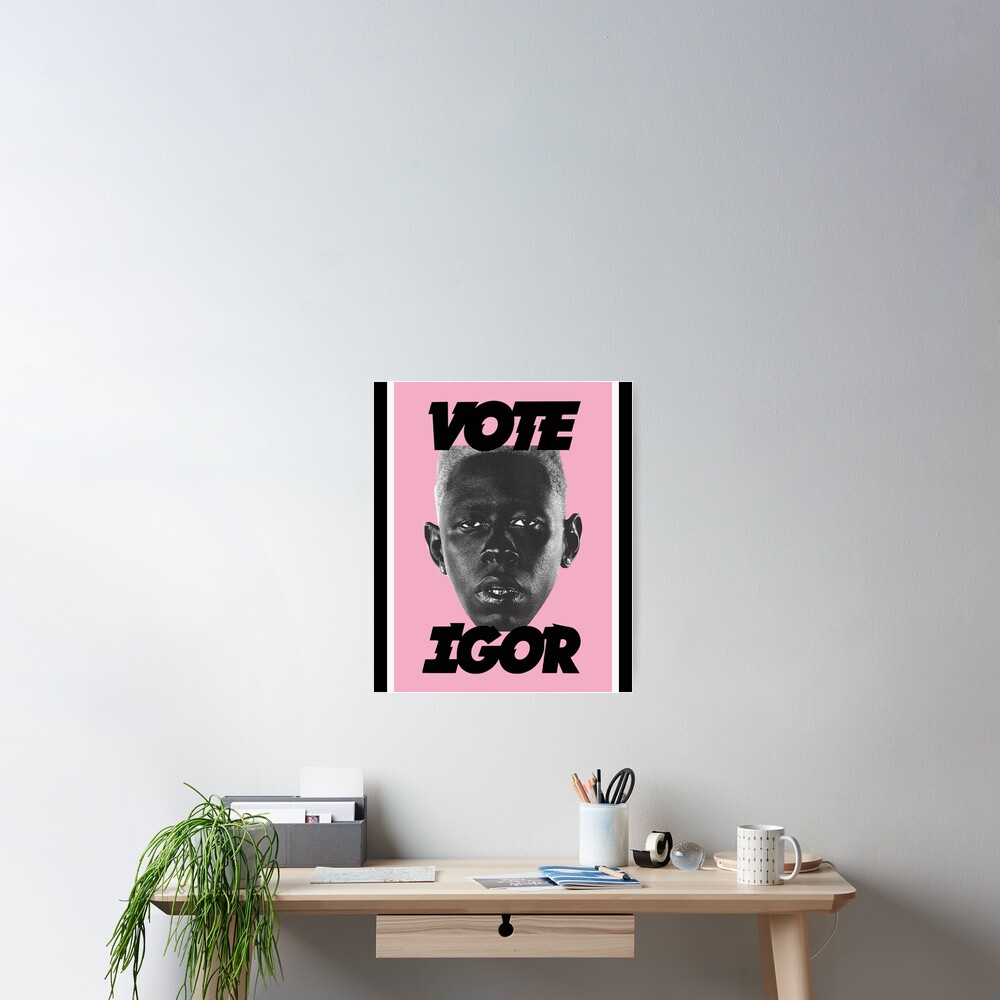 "Vote Igor Pink Poster Album Cover" Poster by Fortuned | Redbubble