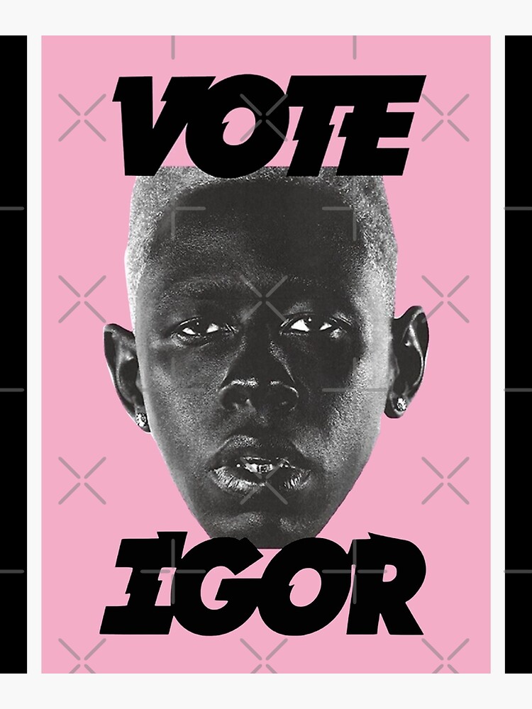 "Vote Igor Pink Poster Album Cover" Poster by Fortuned | Redbubble