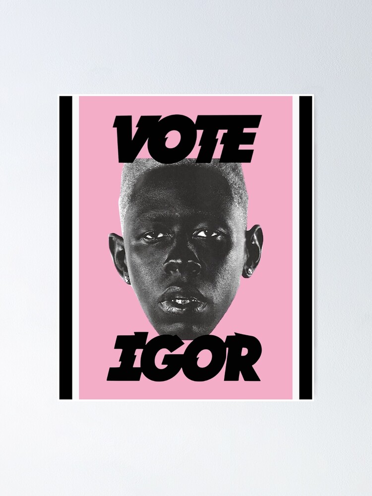 "Vote Igor Pink Poster Album Cover" Poster by Fortuned | Redbubble