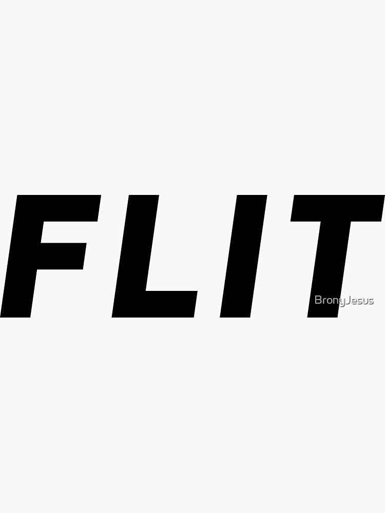 "flit af" Sticker for Sale by BronyJesus | Redbubble