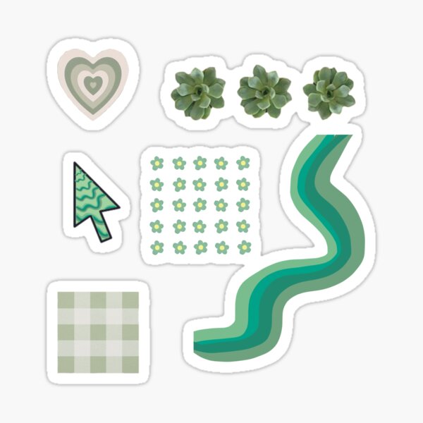 "Sage green pack" Sticker by utopianmyricae | Redbubble