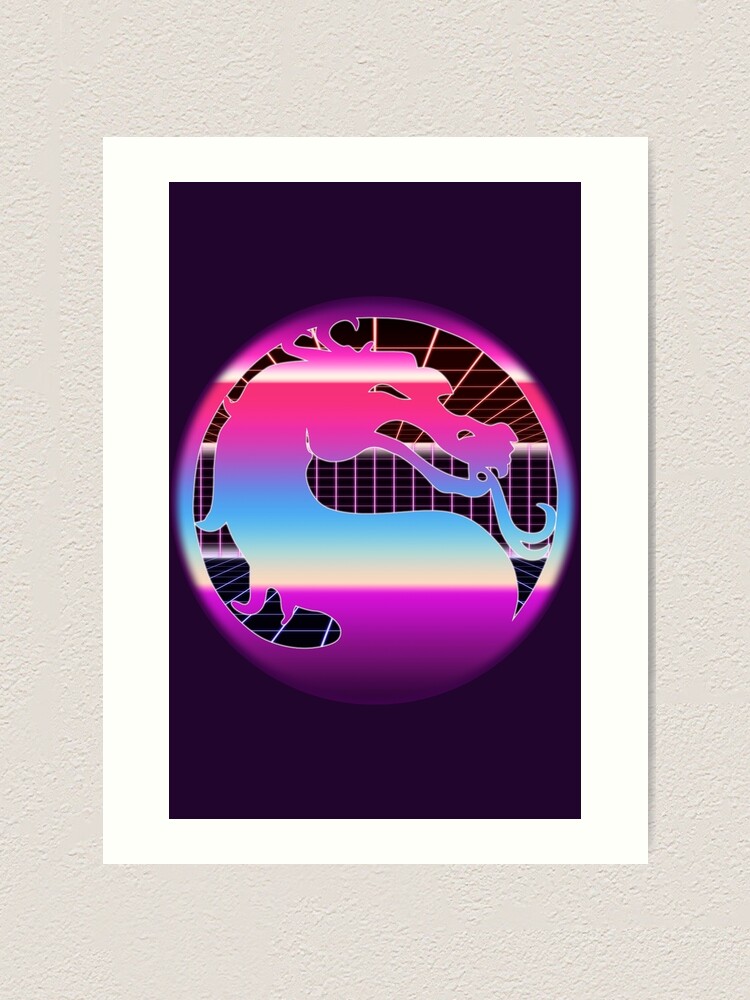 "80's Cyber Grid Mortal Kombat Logo" Art Print for Sale by DinisVolk ...