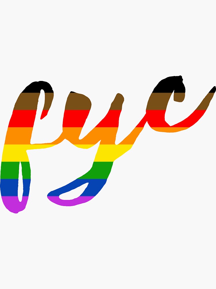 "Pride FYC logo" Sticker for Sale by FarnhamYouthChr | Redbubble