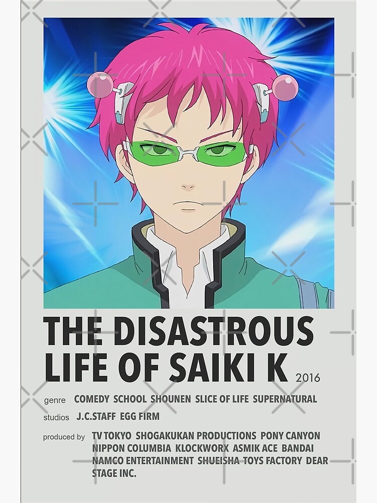 "Minimalist Saiki K" Poster by nicholas-hanes | Redbubble