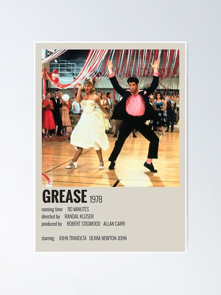 "GREASE 1978" Poster for Sale by sanybrengozz | Redbubble