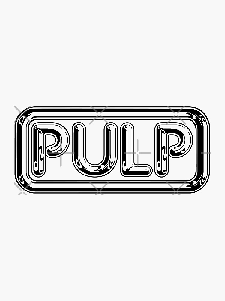 "Pulp logo" Sticker for Sale by weekrust | Redbubble