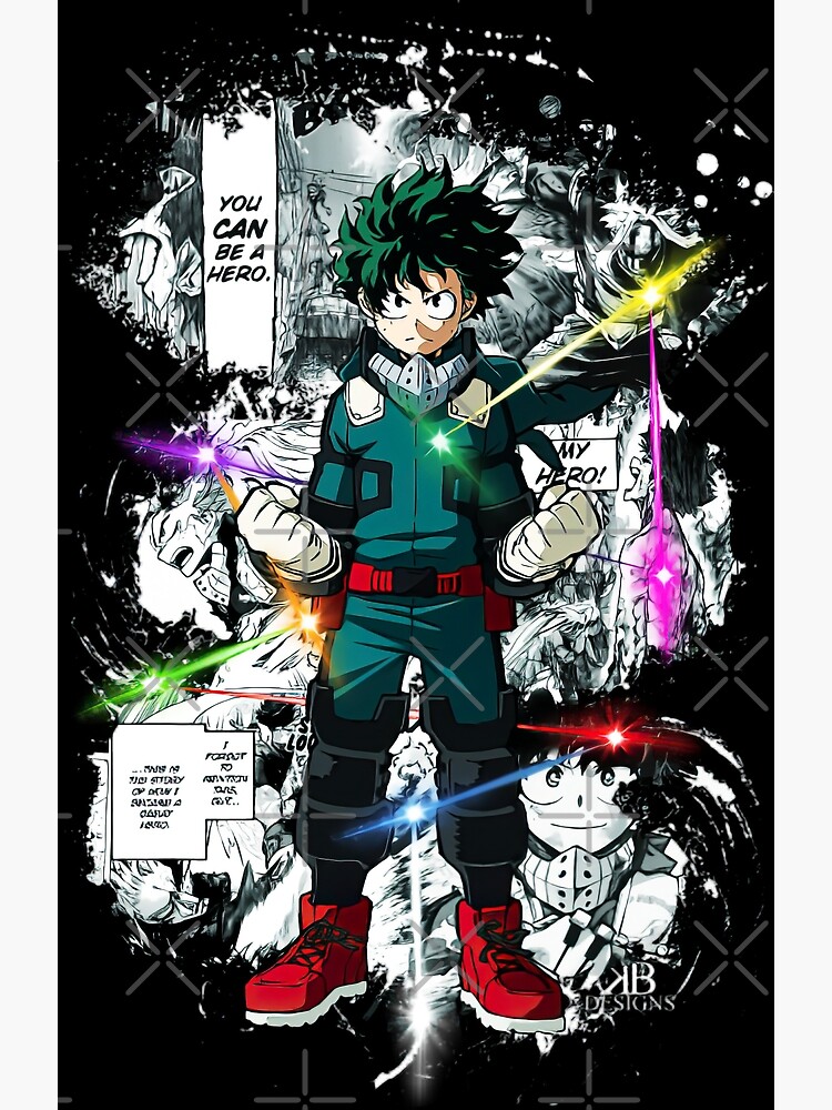 "deku anime" Poster by cremadesign | Redbubble
