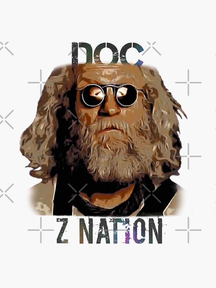 "Doc - Z Nation" Sticker by Alembdar | Redbubble