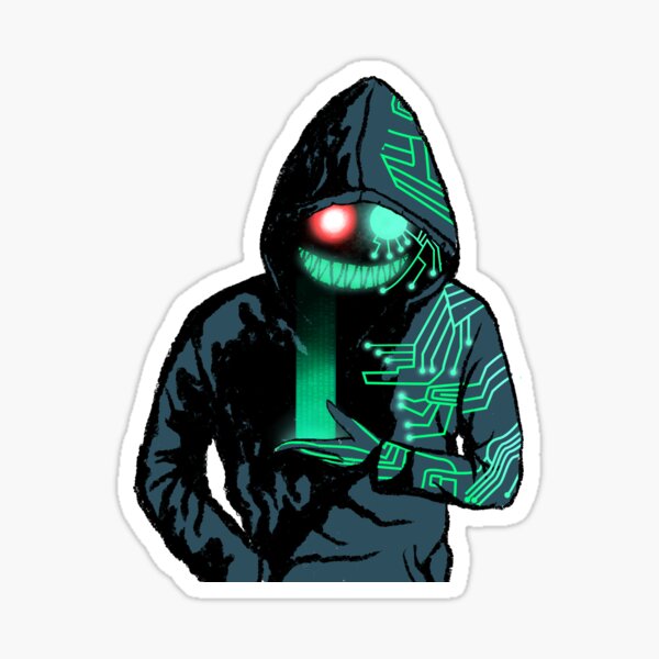 "hacker smile" Sticker for Sale by DHOME | Redbubble