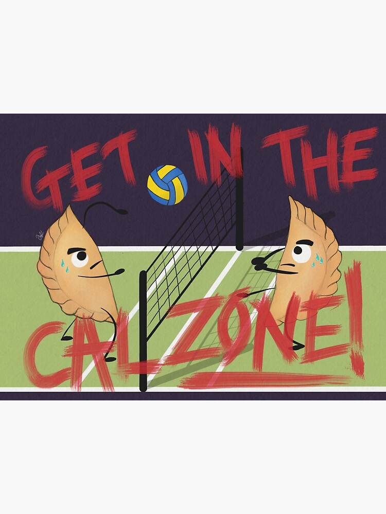 "Get in the Cal-ZONE" Sticker by mearecus | Redbubble