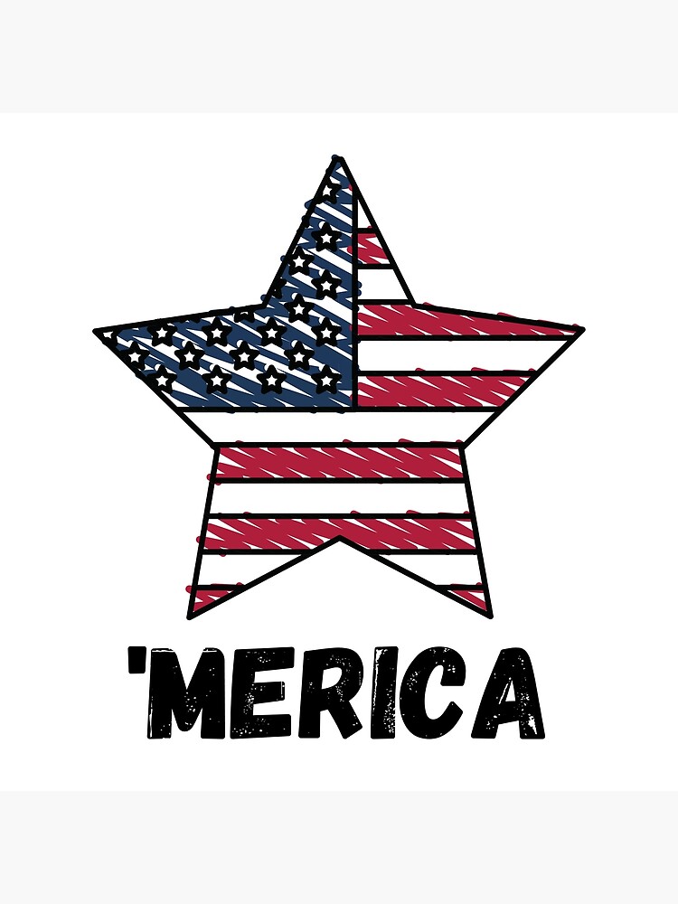""Merica Original Graphic - Show Your Pride" Art Print for Sale by ...