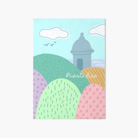 "La garita, Puerto Rico" Art Board Print for Sale by ArteAnnie | Redbubble