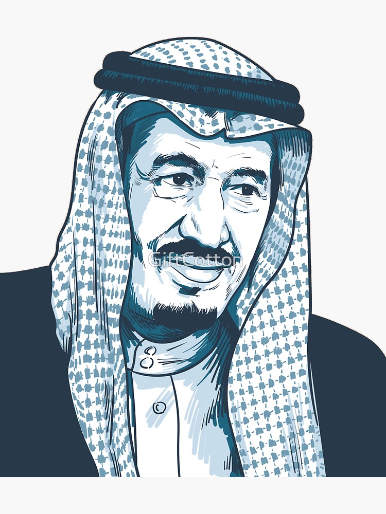 "King of Saudi Arabia" Sticker for Sale by GiftCotton | Redbubble