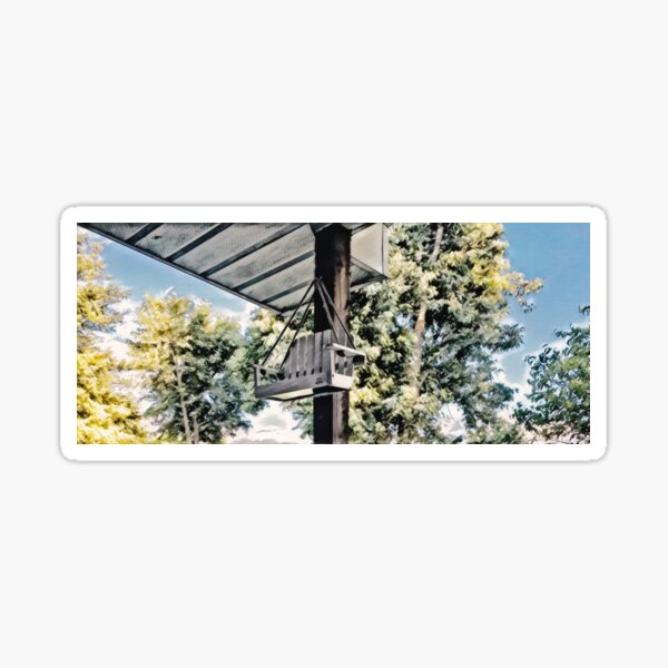 "Back Porch Bird Swing" Sticker for Sale by Mphulsey | Redbubble