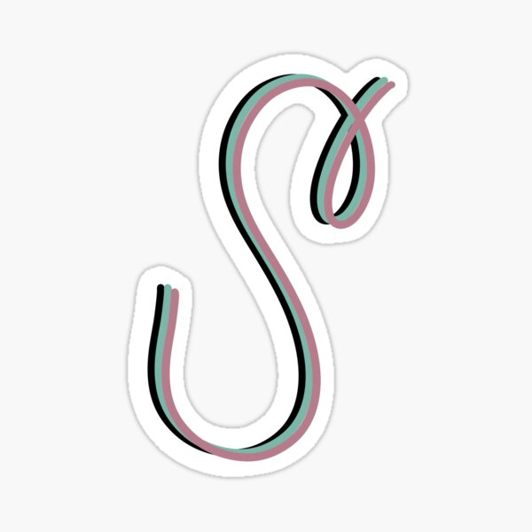 "S" Sticker for Sale by Teachbydesigns | Redbubble