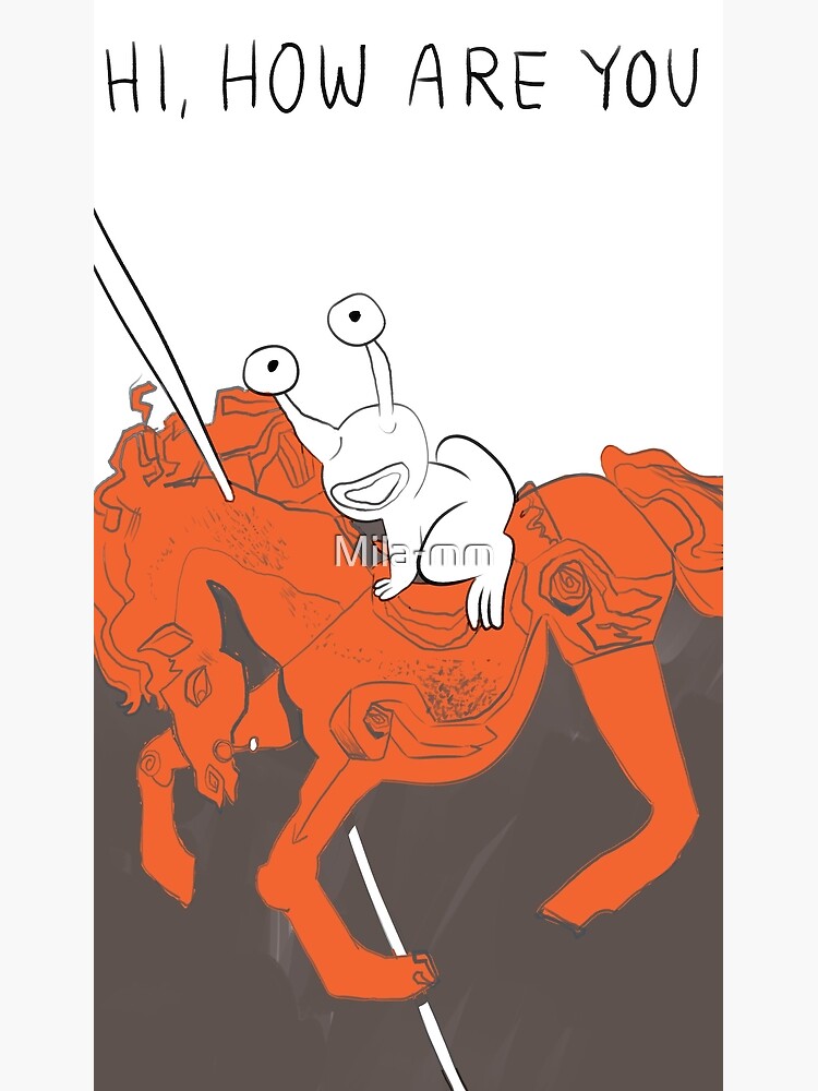 "HI, HOW ARE YOU" Poster for Sale by Mila-mm | Redbubble