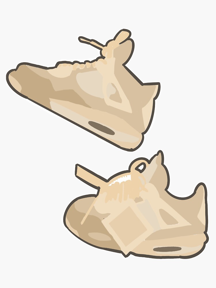"Jordan 4s" Sticker for Sale by DesignsByYazz | Redbubble