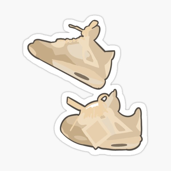 "Jordan 4s" Sticker for Sale by DesignsByYazz | Redbubble
