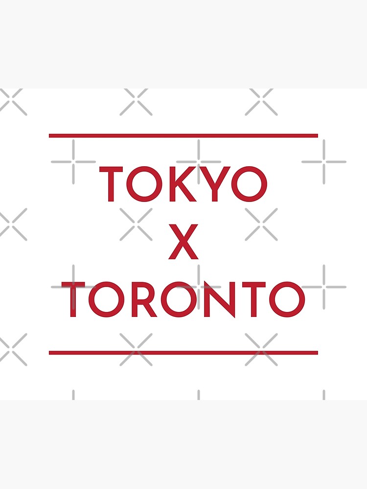 "tokyo x toronto - red design" Poster for Sale by kairuofficial | Redbubble