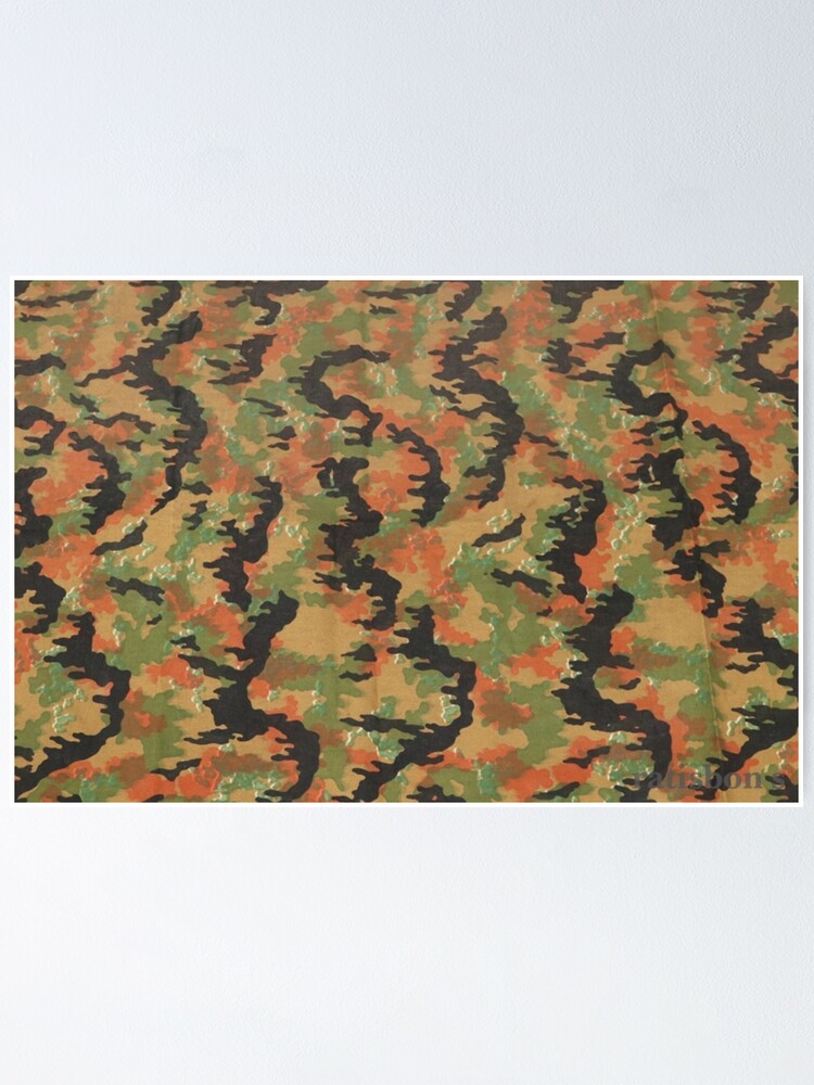 "Waffen SS Leibermuster camo pattern 1945" Poster for Sale by ...