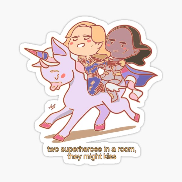 "Valcarol Artwork (PRIDE MONTH: wlw edition)" Sticker for Sale by andzl ...
