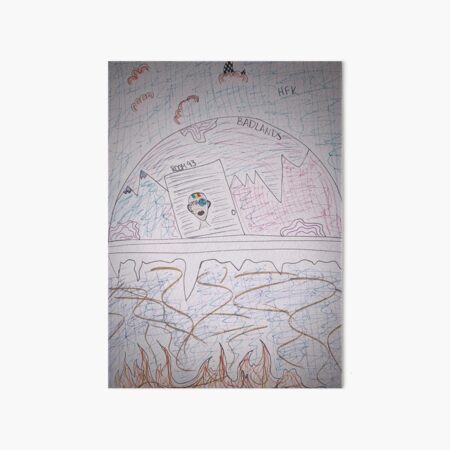 "Colored Halsey Album Drawing " Art Board Print by kemia | Redbubble