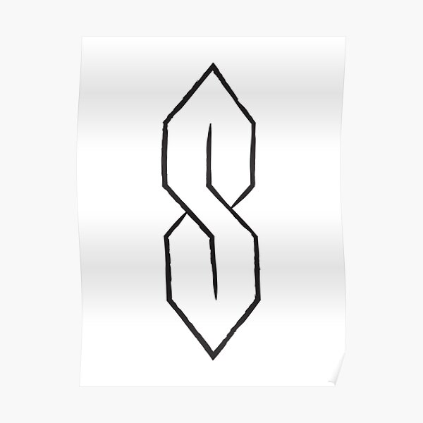 "That S thing we all drew at school" Poster for Sale by dasmich | Redbubble