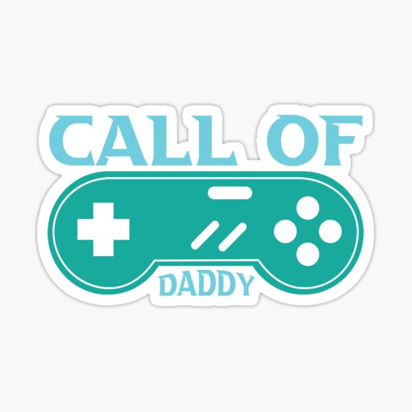 "Call of daddy, gaming" Sticker by Ammar-the-goat | Redbubble
