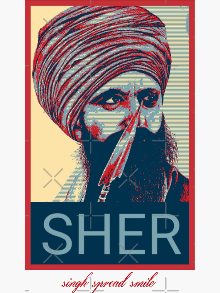 "SHER" Sticker for Sale by singhsprdsmile | Redbubble