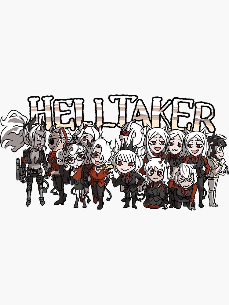 "Helltaker all characters" Sticker by mohoming | Redbubble