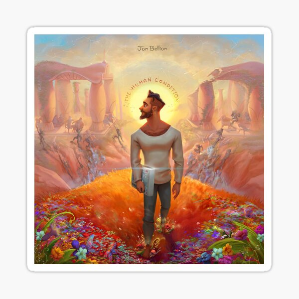 "JON BELLION THE HUMAN CONDITION EMANG" Sticker by rylhutchin | Redbubble