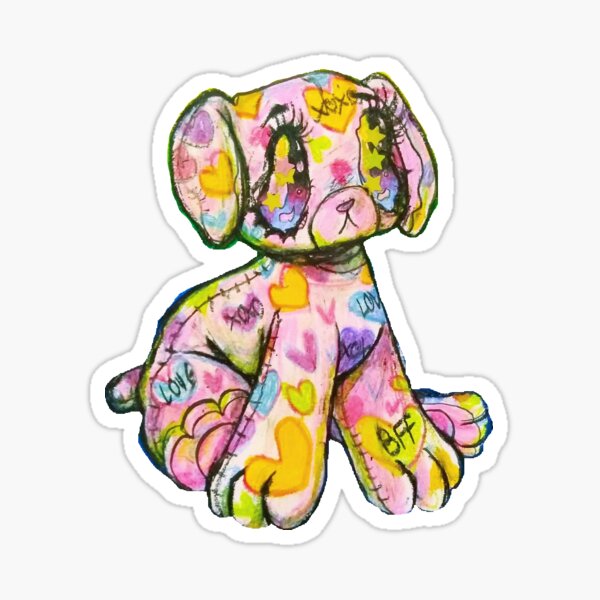 "webkinz love puppy" Sticker for Sale by larvaecandyy | Redbubble