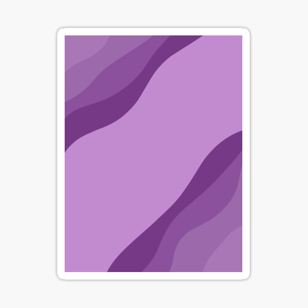 "Purple Color Curve" Sticker for Sale by bubbledesignss | Redbubble