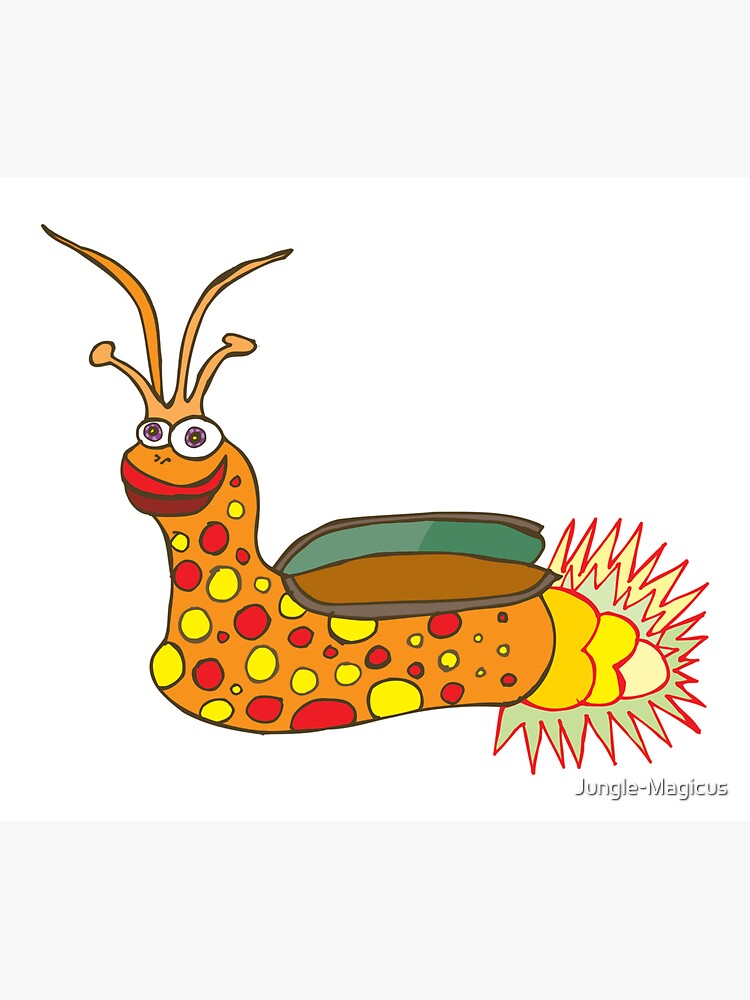 "Fireslug has flaming goo" Sticker for Sale by Jungle-Magicus | Redbubble