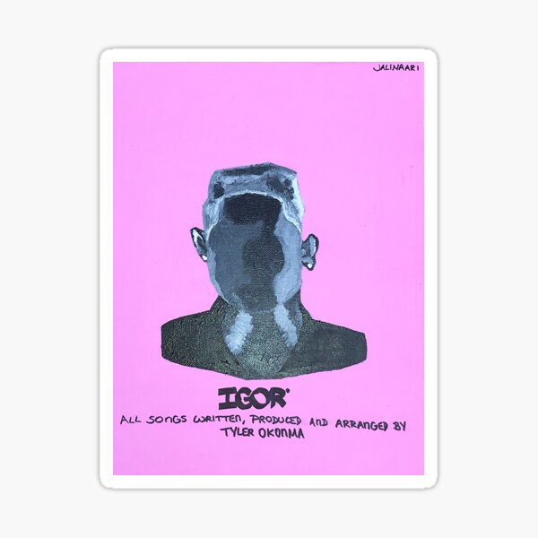"IGOR by Tyler, The Creator" Sticker for Sale by jalinaari | Redbubble