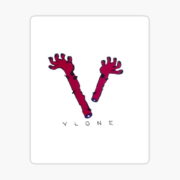 "VLONE Fan Art" Sticker for Sale by jalinaari | Redbubble