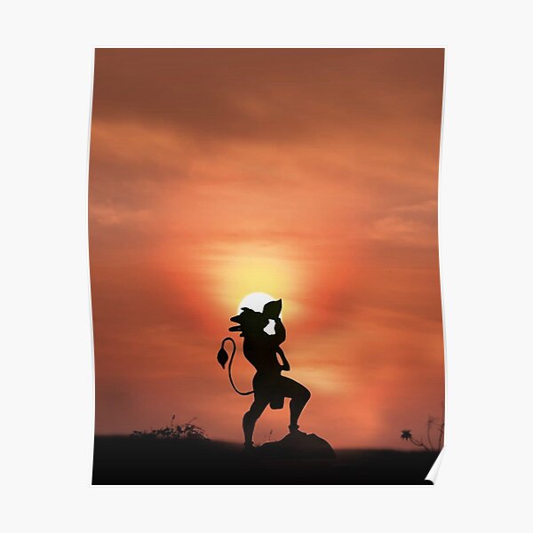 " HANUMAN SHADOW" Poster for Sale by banothsonu | Redbubble