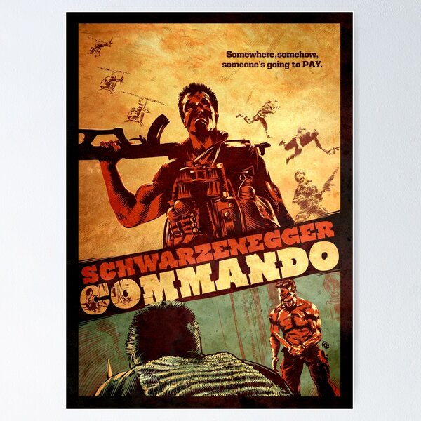 "COMMANDO" Poster for Sale by James Fosdike | Redbubble