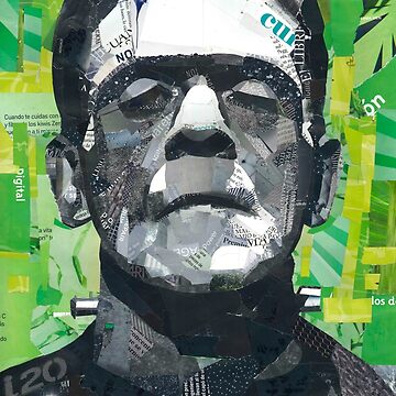 "Frankenstein collage" Sticker by Oliva-Collage | Redbubble