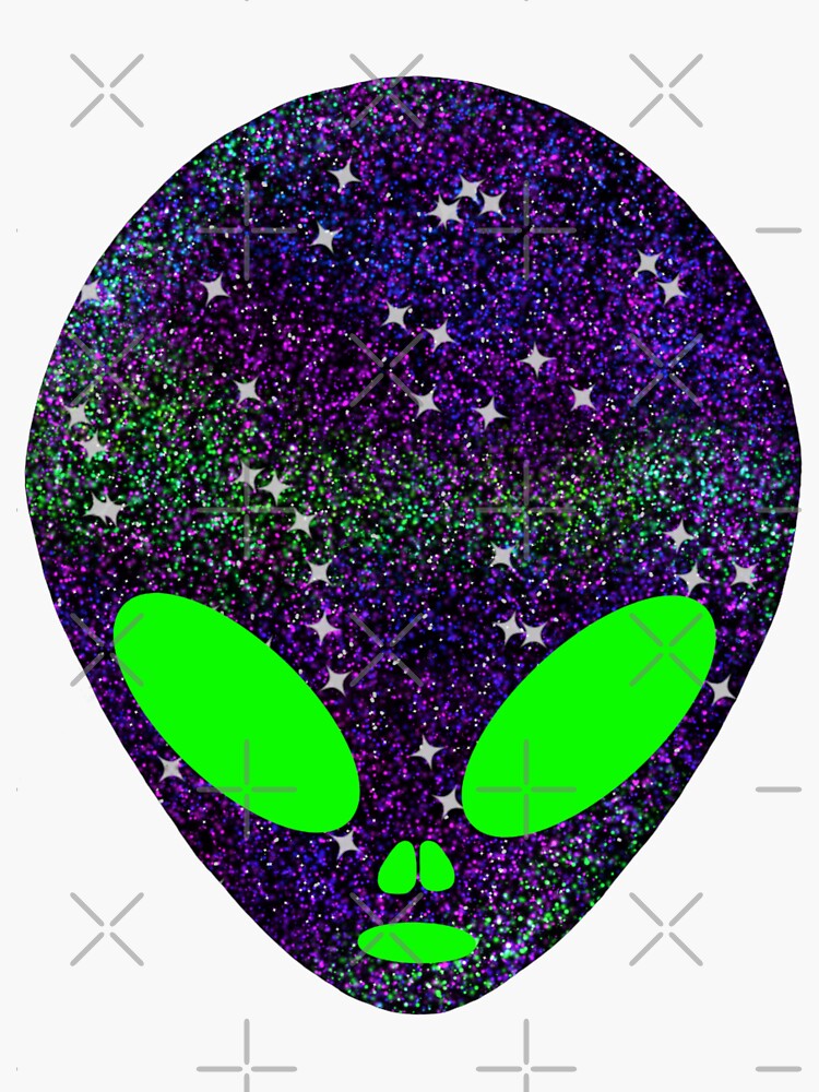 "Galaxy Alien" Sticker for Sale by GamingWifeWorks | Redbubble