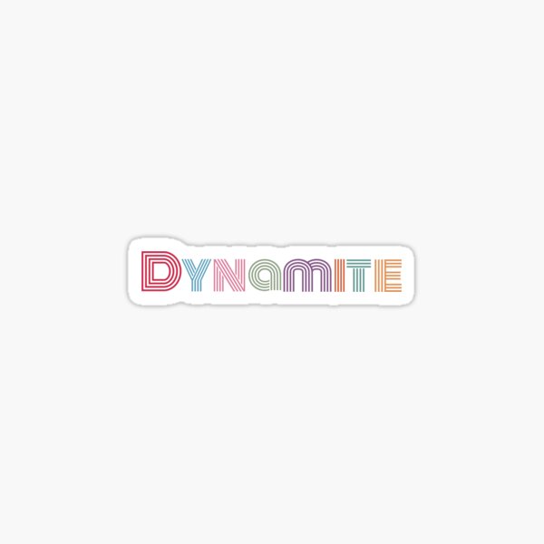"Bts dynamite" Sticker for Sale by Manarshii | Redbubble